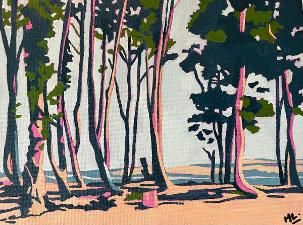 Finding Shade - Brownsea Island by Mary Leach Artist | Acrylic Painting ...