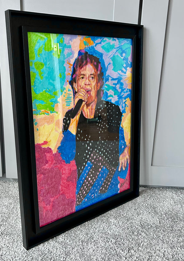 Mick Jagger Rolling Stones portrait by Stella Tooth - Skylark Galleries