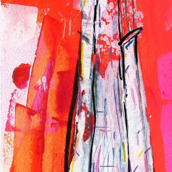 The Shard by Rose Owen original acrylic and charcoal painting on paper ...