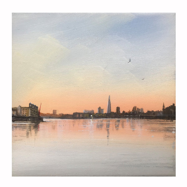 Thames view from Limehouse, by Ed J Bucknall - Skylark Galleries