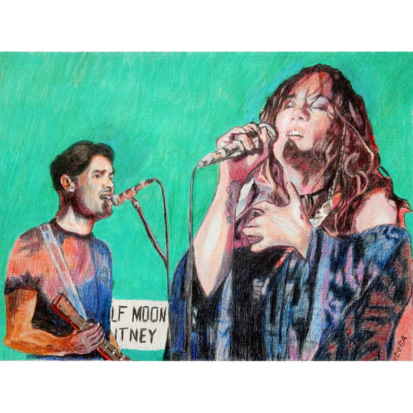 Du Bellows mixed media on paper by Stella Tooth - Skylark Galleries