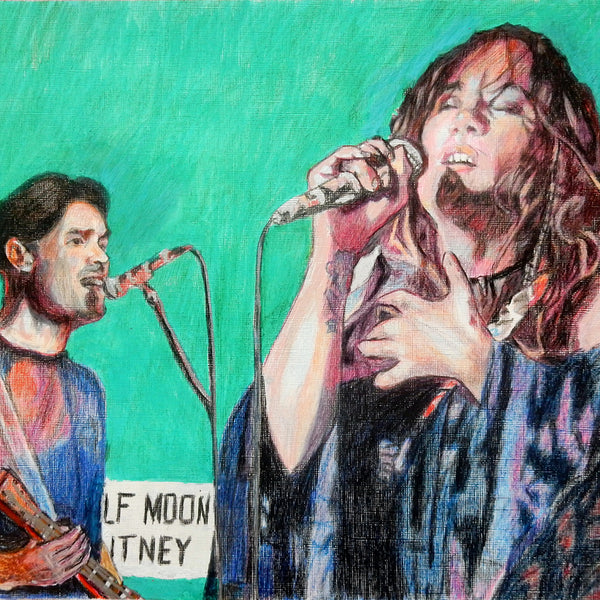 Du Bellows mixed media on paper by Stella Tooth - Skylark Galleries